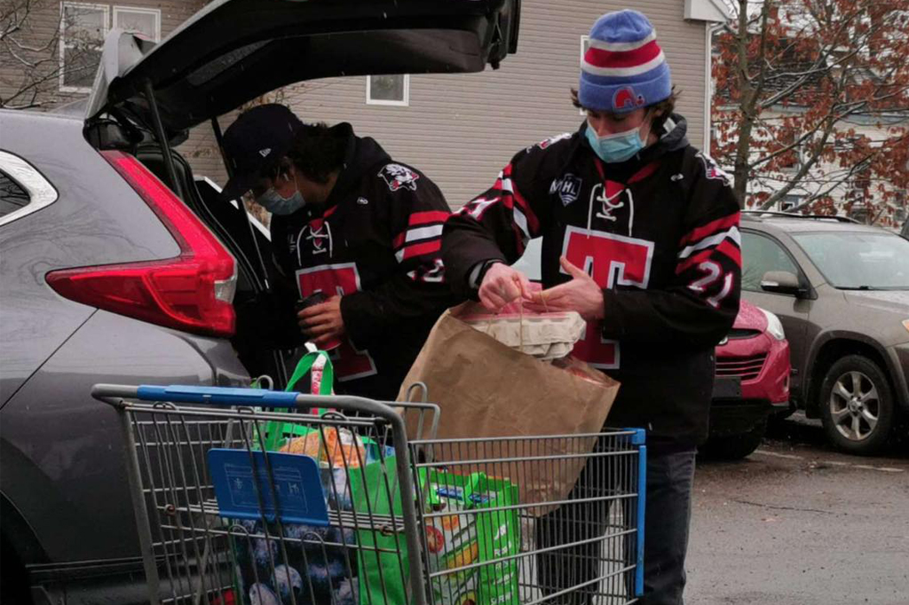 Bearcats on hand to help Colchester Food Bank Food Drive | Maritime ...