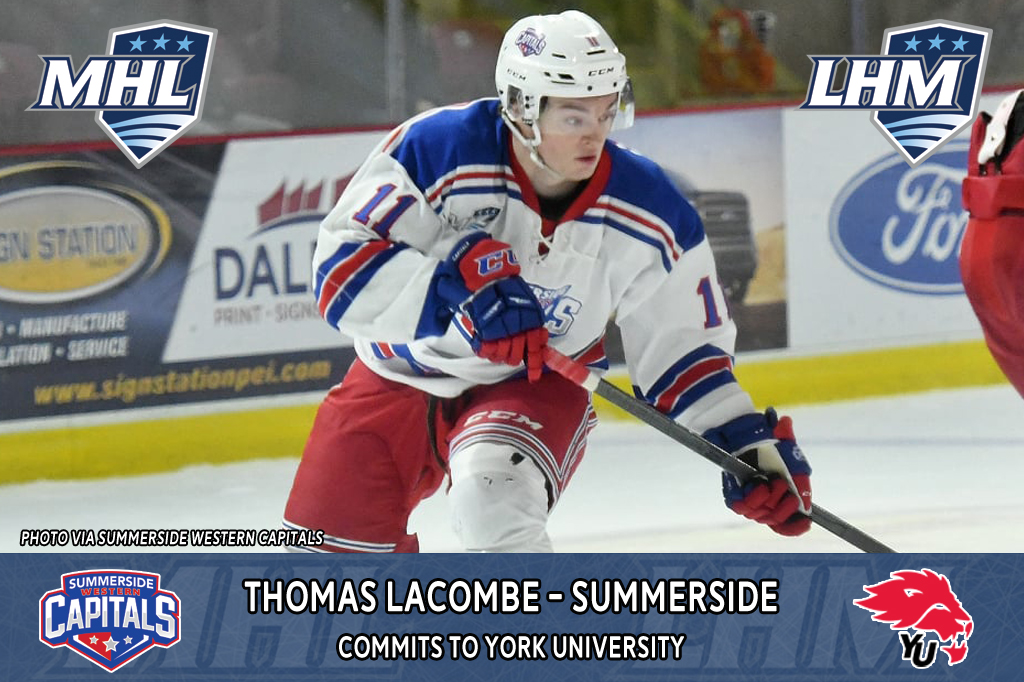 Lacombe commits to York University | Maritime Junior Hockey League