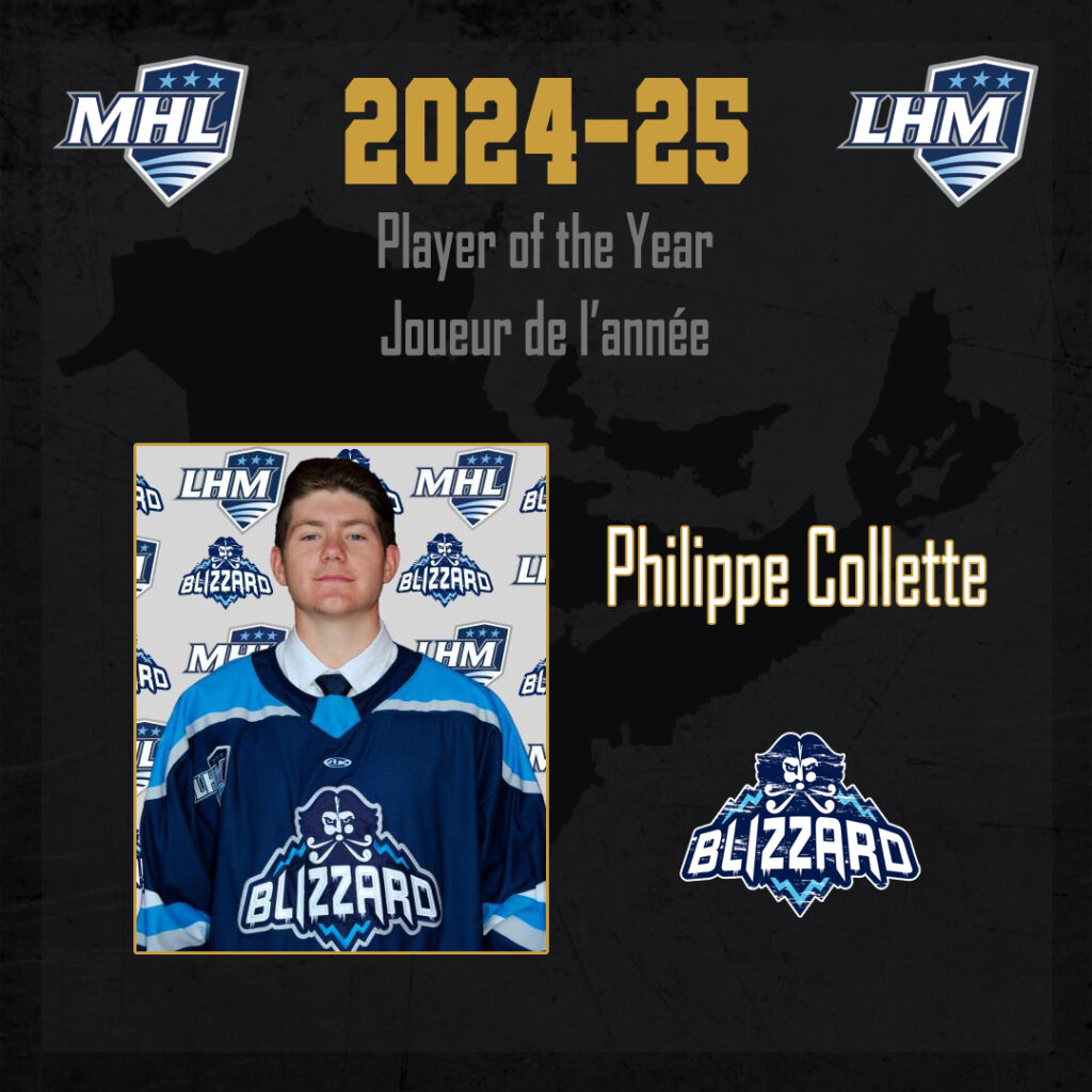 MHL names Philippe Collette as 2024-25 Player of the Year | Maritime ...